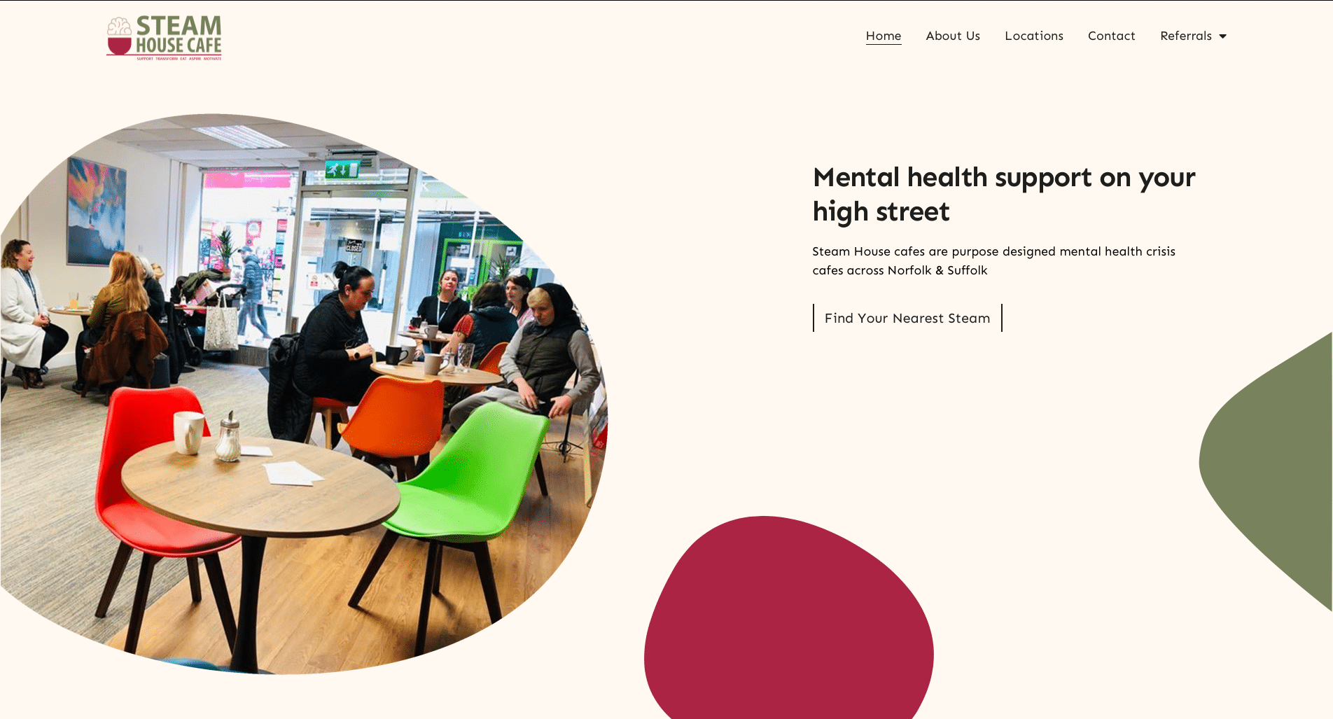 Steam House Cafe - Mental Health Support On Your High Street
